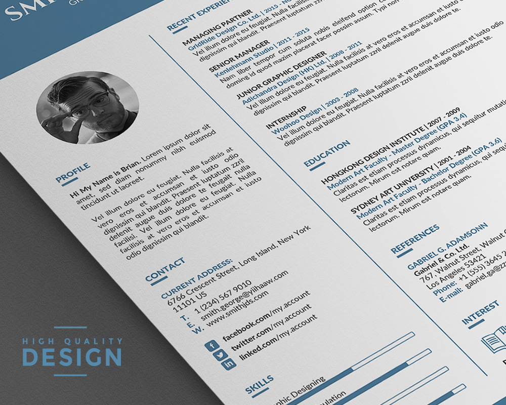 Classic and Clean Resume Template / Beautiful Classic Resume