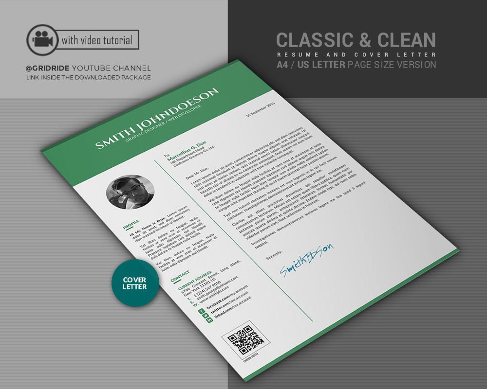 Classic and Clean Resume Template / Beautiful Classic Resume