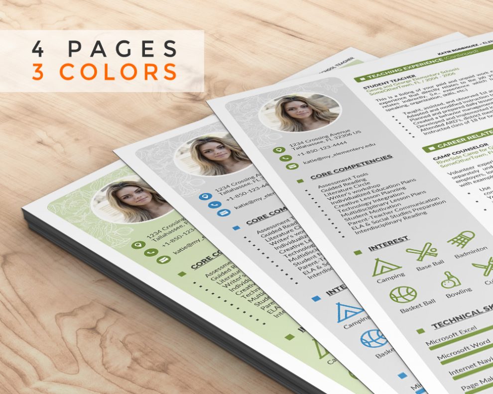 ‘Marie Steward’ Resume Template – Creative & Professional